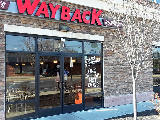 Wayback Burgers' stone facade hides a secret Thursday ritual that draws hot dog pilgrims from across Newark.