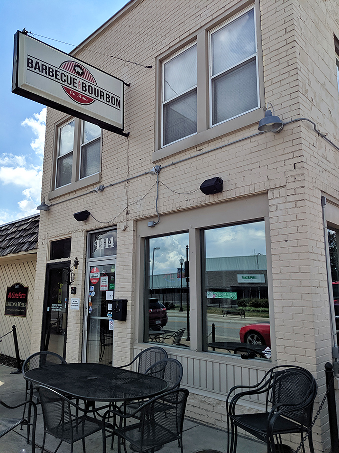 The perfect marriage of meat and spirits awaits behind this brick fa&ccedil;ade. Speedway's best-kept secret isn't on the racetrack.