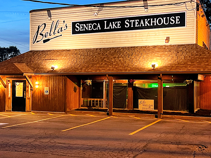 This humble lakeside structure houses steaks that would make Manhattan chefs weep with jealousy. Don't judge a book by its siding.