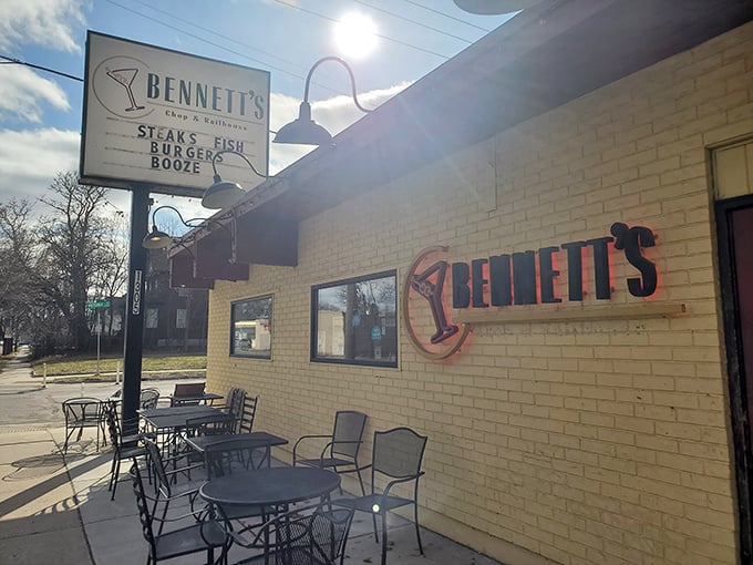 That unassuming patio? The gateway to some of St. Paul's most magnificent meat masterpieces.