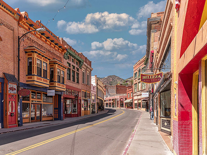 Bisbee: These vibrant storefronts cling to hillsides with the determination of locals who refused to let their mining town become just another ghost story.