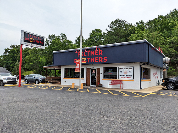 The perfect char marks on Feltner's dogs aren't just grill lines &ndash; they're flavor roadmaps leading straight to your happy place.