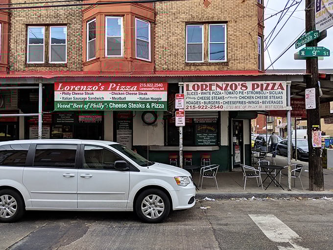 The corner of 9th Street &ndash; Lorenzo's territory, where pizza pilgrims have been making the journey since before GPS existed.