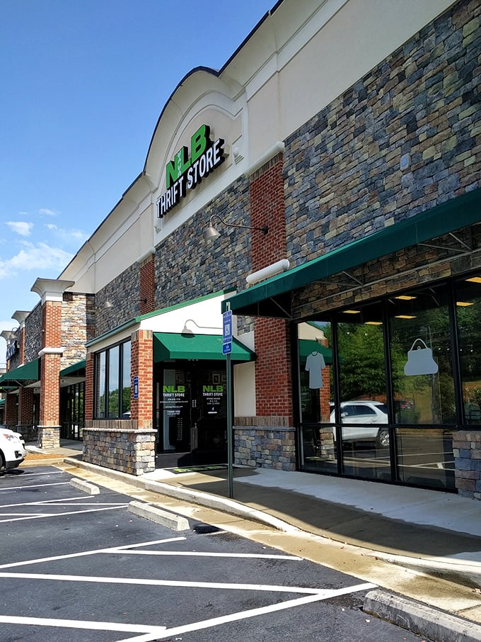 Like a geological timeline of retail history, this stone-and-brick exterior houses layers upon layers of pre-loved treasures.