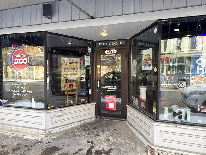 Behind that simple glass door lies a world where smoke rings are more precious than diamond rings.