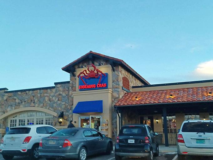 As evening falls, this unassuming building transforms into seafood central&mdash;where the only storm brewing is flavor.