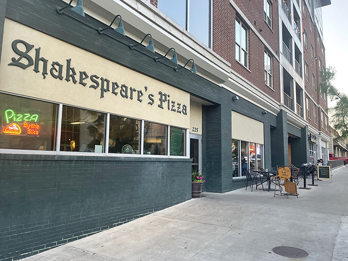 Where pizza meets poetry. Shakespeare's modest exterior belies the epic saga of flavor happening inside this beloved Columbia institution.