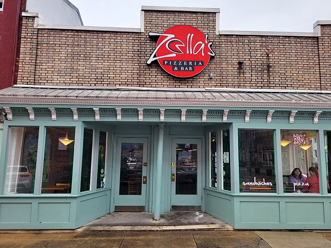 That brick fa&ccedil;ade and vintage signage aren't trying to be hip&mdash;Zella's earned its character the old-fashioned way: one perfect slice at a time.