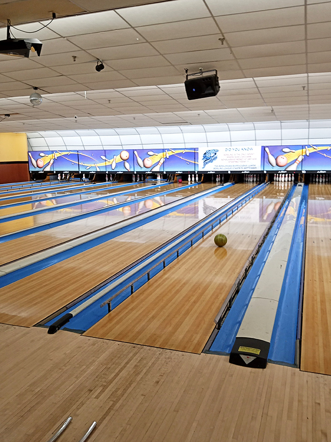 Nothing captures the poetry of bowling quite like the gleaming wood of freshly oiled lanes stretching toward pins standing in anxious formation.