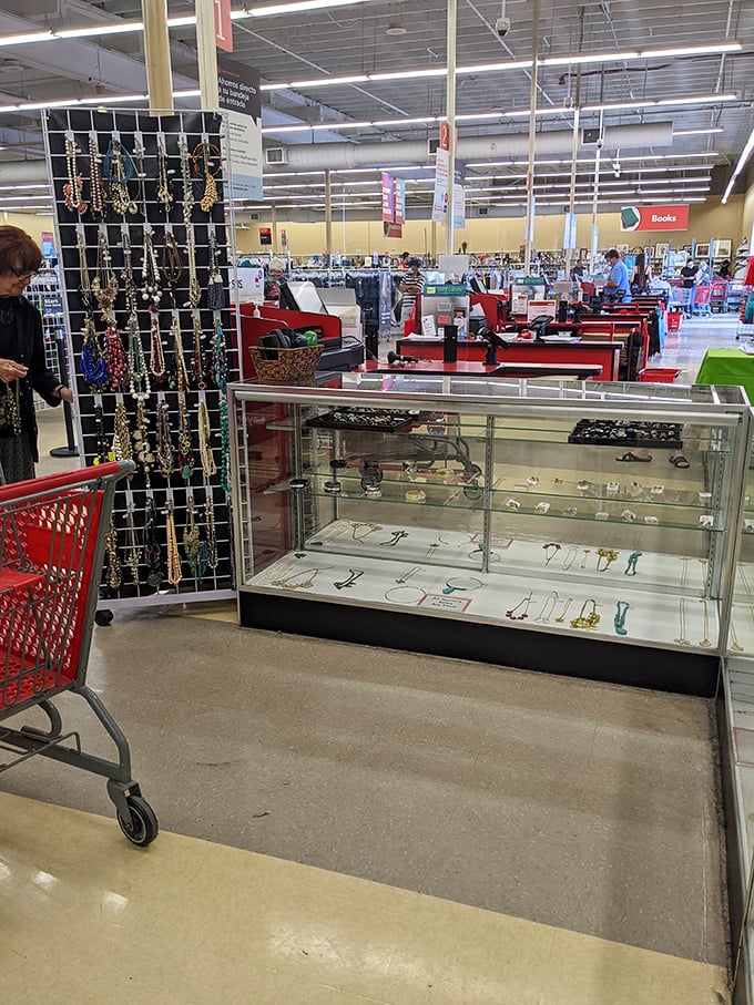 The jewelry counter: where someone else's "I'm never wearing this again" becomes your "Everyone asks where I got this amazing piece!"