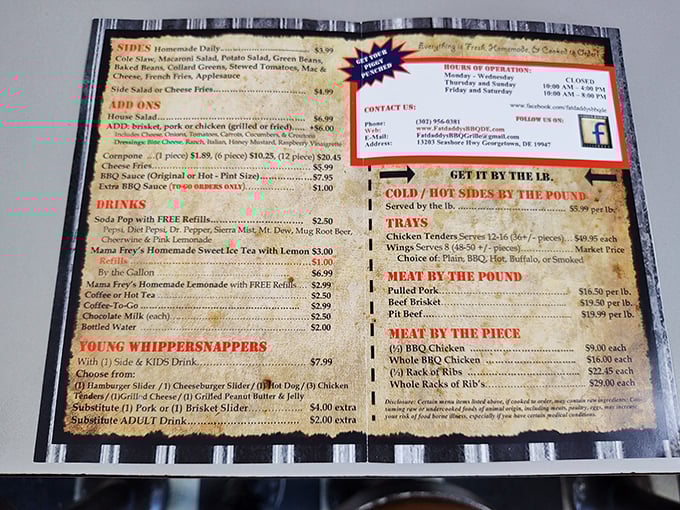 Decisions, decisions! This menu is a roadmap to flavor town, with enough options to make your head spin and your mouth water.