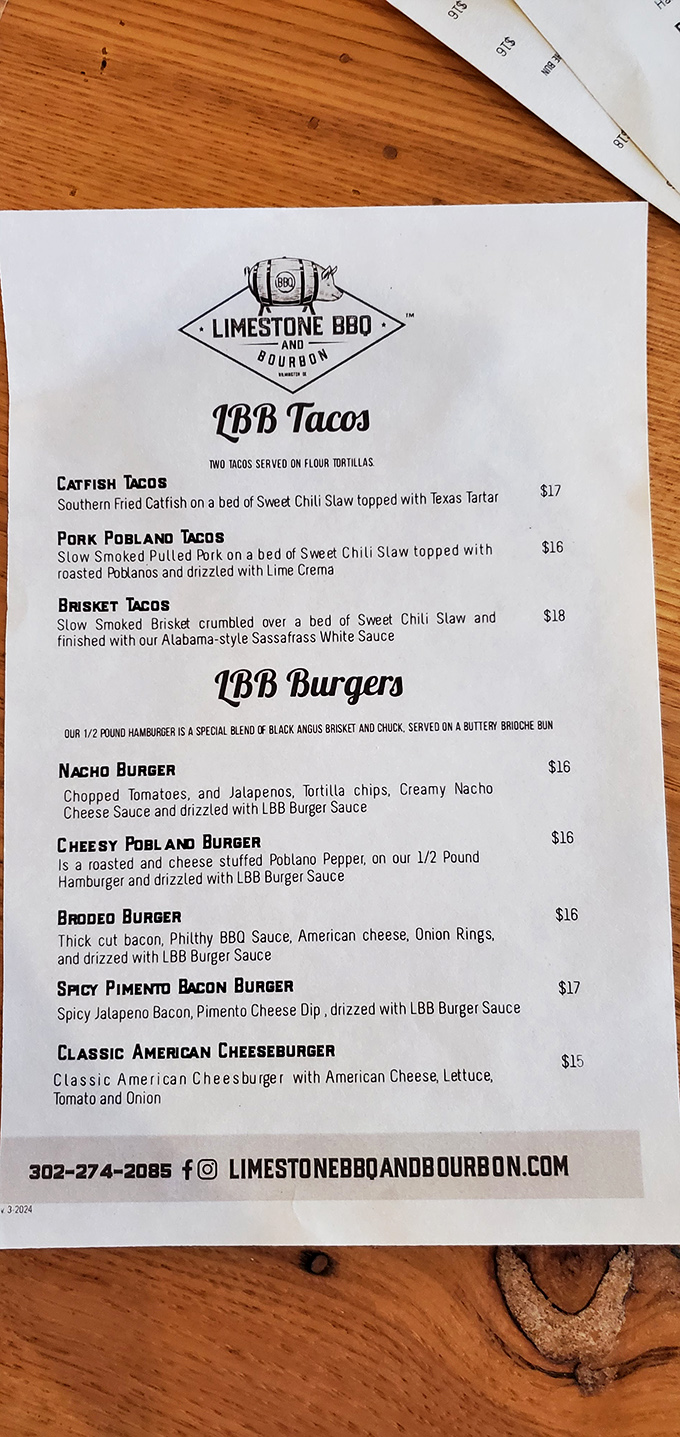 The menu reads like poetry to meat lovers&mdash;Pork Poblano Tacos and Spicy Pimento Bacon Burgers are just the beginning of this carnivorous sonnet.