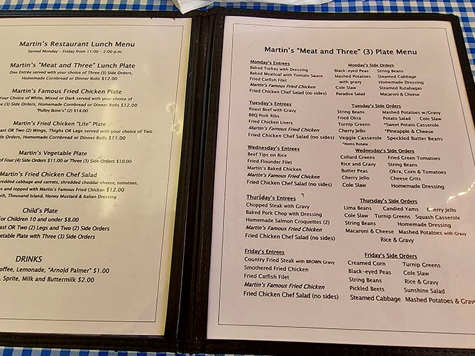 This menu isn't just a list of dishes&mdash;it's a roadmap to happiness with daily specials that'll make your week worth living.