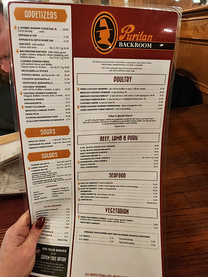 The menu reads like a love letter to comfort food classics. Decision paralysis has never been so delicious.