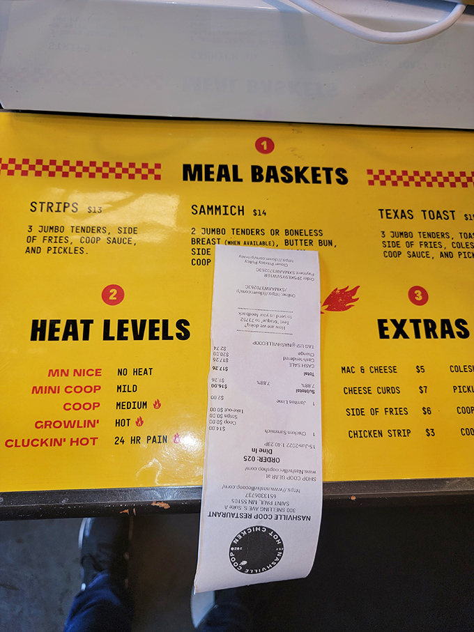 The moment of truth arrives at the heat level selection. Choose wisely, friends&mdash;the gap between "Minnesota Nice" and "24 HR PAIN" is wider than the Mississippi.