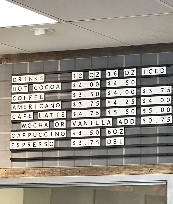 Coffee options laid out like a beautiful haiku. Simple, straightforward, and exactly what you need.