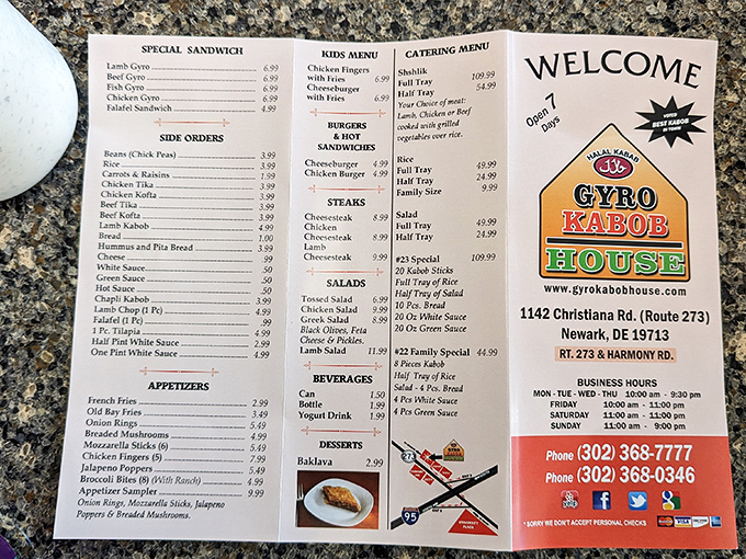 A menu of possibilities that won't break the bank. Each item promises a Mediterranean vacation for your taste buds.