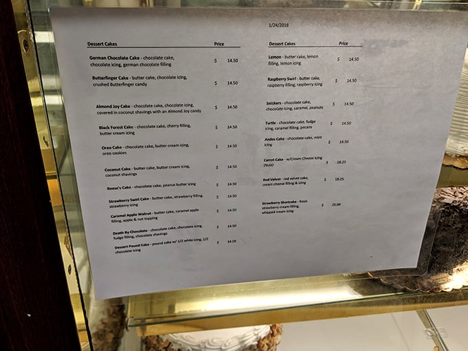 This menu reads like poetry to carb enthusiasts&mdash;each cake description a sonnet to sweetness and buttery bliss.