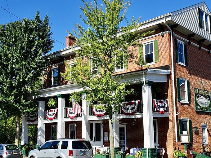 The Frenchtown Inn isn't playing dress-up with its historic charm &ndash; this brick beauty has been welcoming travelers since Thomas Jefferson was still drafting strongly-worded letters.