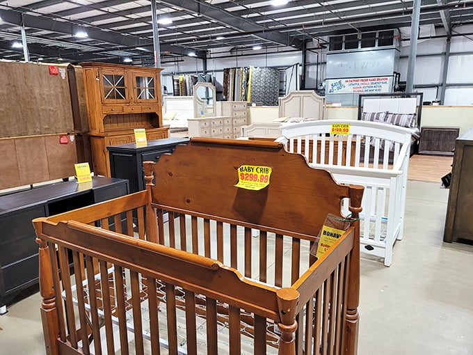 Baby furniture that doesn't require a second mortgage? At Bailey's, these cribs aren't just sturdy—they're practically family heirlooms waiting to happen.