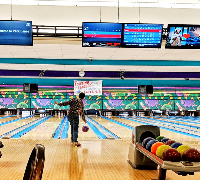 The digital scoring system means no more pencil-chewing math anxiety&mdash;now you can focus on perfecting that awkward bowling stance.