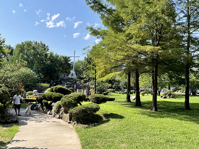 Calvary Hill Park offers a serene escape with manicured gardens and walking paths. Nature and spirituality intertwine in this peaceful sanctuary.