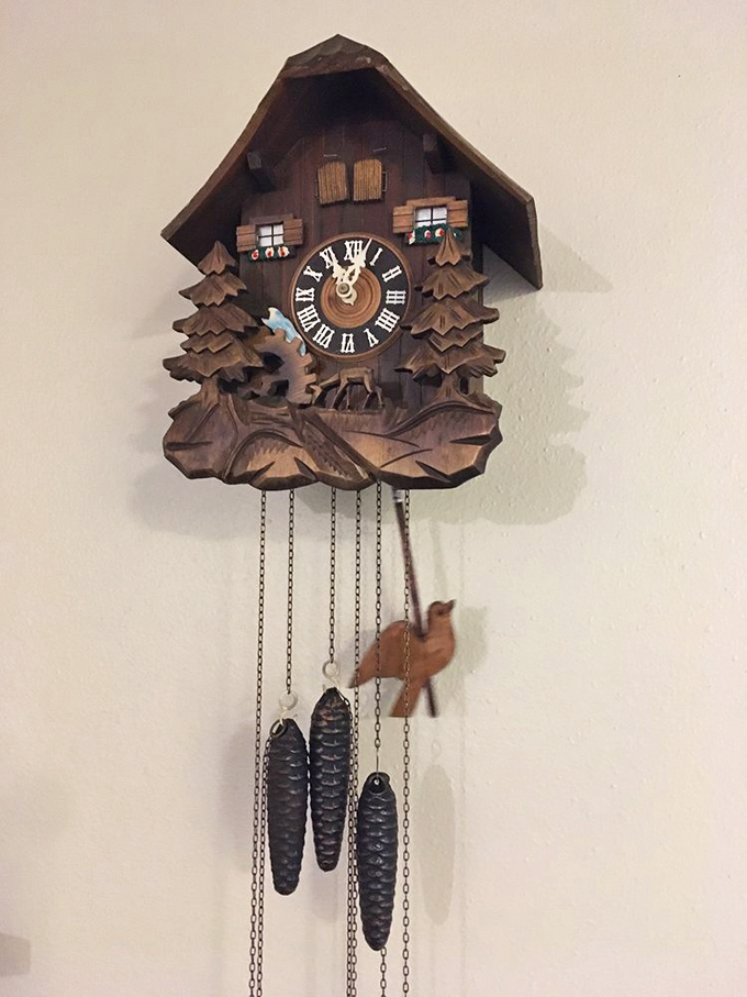 Time stands still yet keeps on ticking in this Black Forest cuckoo clock&mdash;handcrafted nostalgia that announces each hour with old-world charm.
