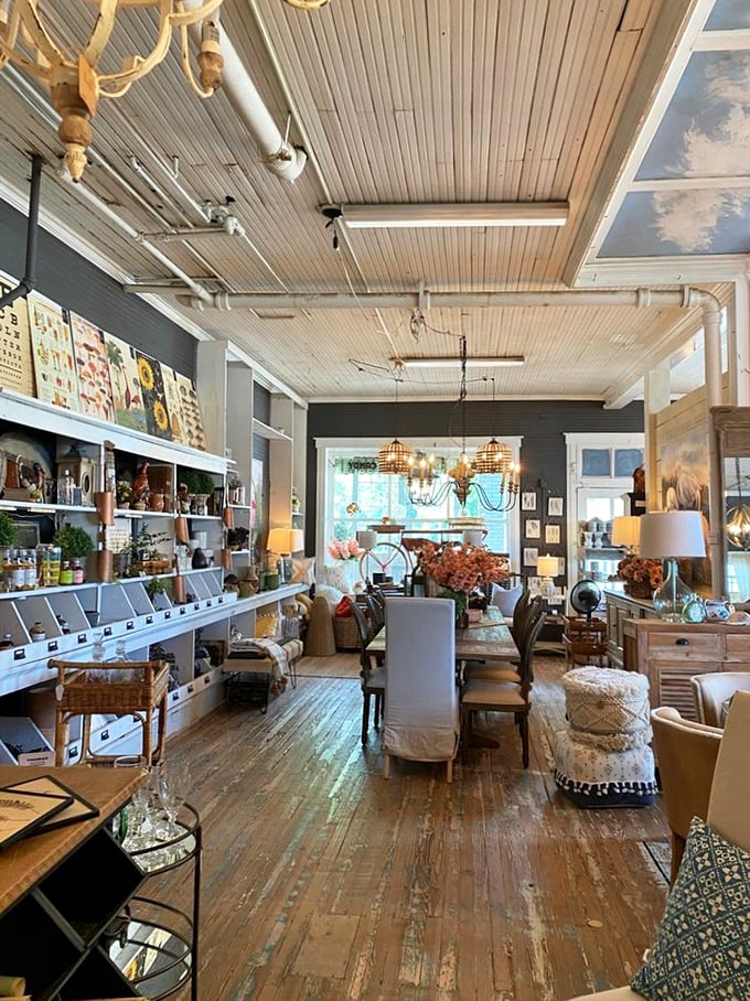 Where dining dreams are staged to perfection. Those wooden floors have witnessed more "I must have this" moments than a Black Friday sale.