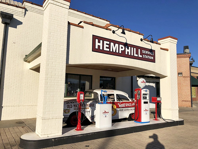The meticulously restored Hemphill Service Station isn't just history&mdash;it's time travel. You can almost smell the octane and hear attendants asking, "Fill 'er up?"