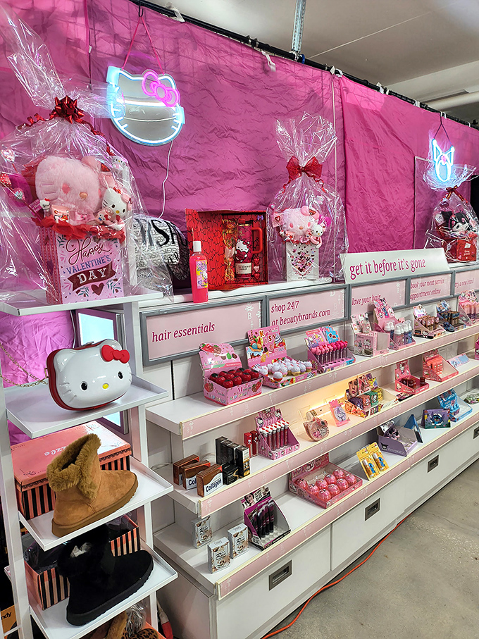 Hello Kitty heaven! This cotton candy explosion of kawaii culture proves that flea markets aren't just about vintage finds.