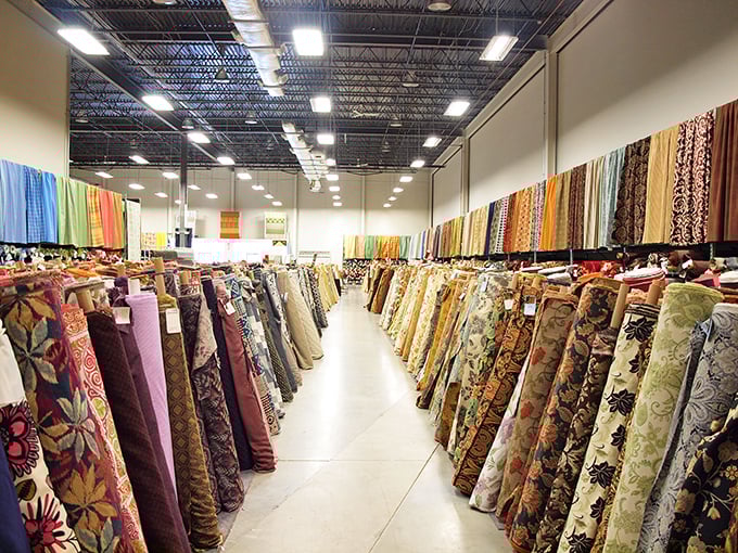 Fabric heaven exists, and it has aisles that stretch toward infinity. Your wallet may never recover, but your home will thank you.