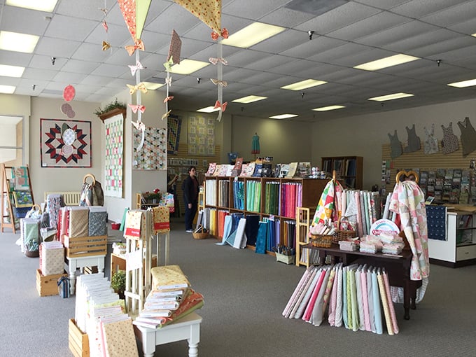 Step inside and witness the textile rainbow&mdash;where bolts of possibility line the walls and inspiration hangs from the ceiling.