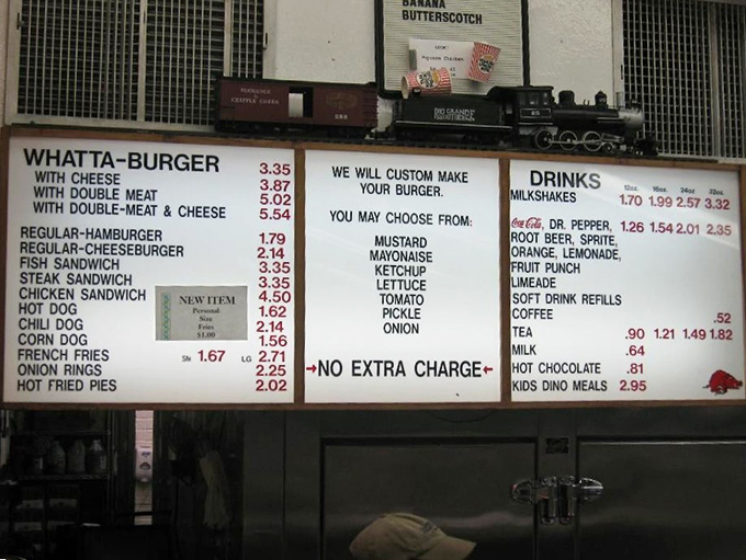The menu board tells you everything you need to know&mdash;simplicity is the secret ingredient at Feltner's, where customization comes at "NO EXTRA CHARGE."