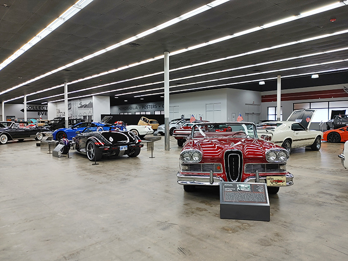 Step inside and prepare for sensory overload &ndash; rows of automotive excellence stretch before you like a mechanical candy store for grown-ups. Photo credit: Paula Alejos
