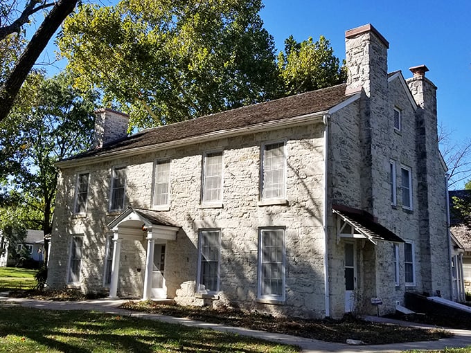 The Kaw Mission's limestone walls have stood since 1851, a testament to craftsmanship that would make modern contractors weep with inadequacy.
