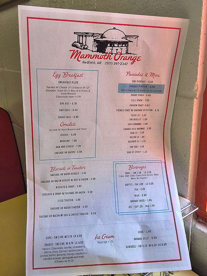 This menu isn't trying to impress food critics—it's trying to make you happy. Honest prices for honest food that'll have you calculating how often you can justify the drive.