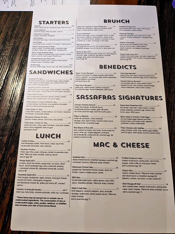 This menu isn't just a list of dishes&mdash;it's a roadmap to Southern comfort that makes decision-making the hardest part of your meal.