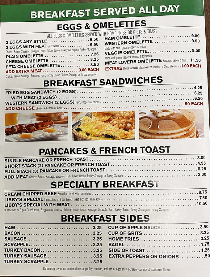 The breakfast menu reads like a love letter to morning classics. No molecular gastronomy here&mdash;just honest food that understands what hungry humans want.