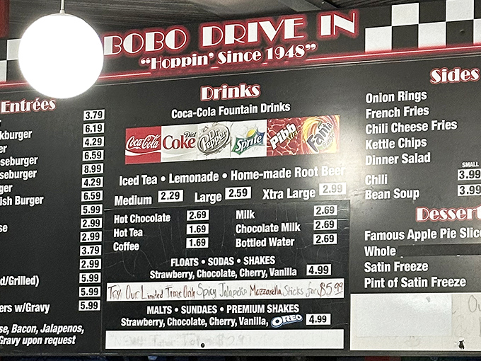 The menu board tells you everything you need to know: this place isn't chasing trends, it's perfecting classics that have kept Kansans coming back since 1948.