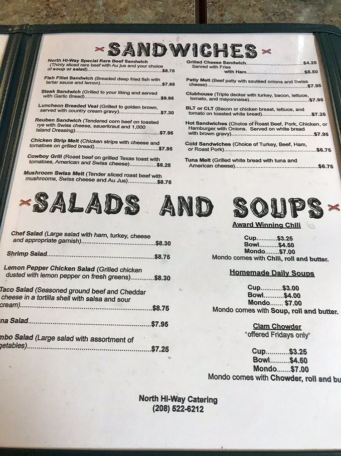 The menu reads like a love letter to classic American comfort food, with sandwiches and soups that could make a cardiologist nervous but your soul happy.
