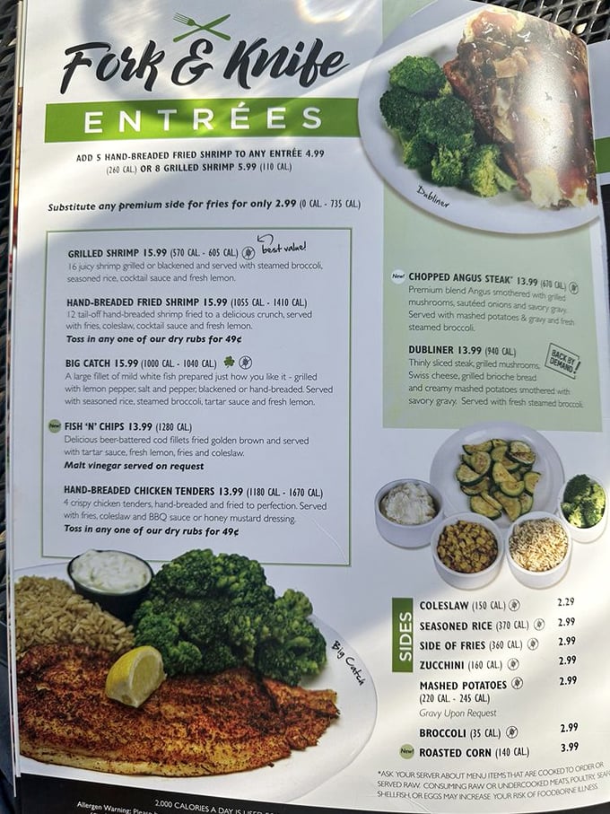 Decisions, decisions! This menu is like a greatest hits album of comfort food classics. Warning: May cause spontaneous stomach growling.