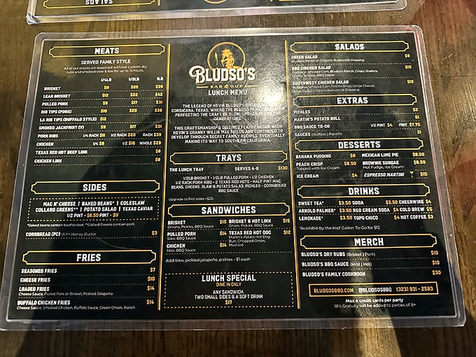 This menu isn't just a list of food&mdash;it's a roadmap to happiness. Study it like you're cramming for the most delicious exam of your life.