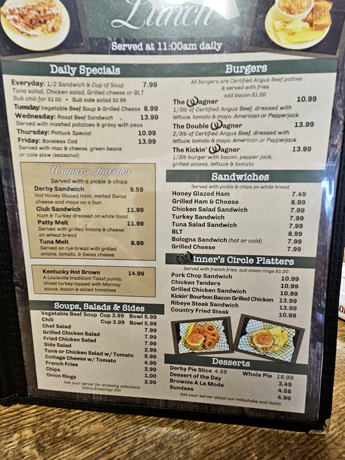 The menu reads like a greatest hits album of comfort food classics. Decision paralysis has never been so delicious.