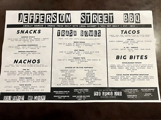 This isn't just a menu&mdash;it's a roadmap to happiness. "Trash Bowls" might sound humble, but they're the culinary equivalent of striking gold in Converse.