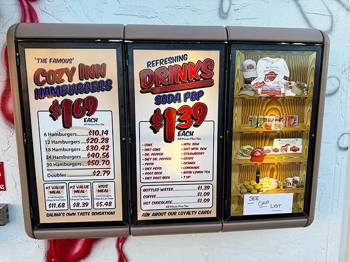 A menu so straightforward it's practically zen. No need for fancy descriptions when you've perfected one thing since Calvin Coolidge was president.