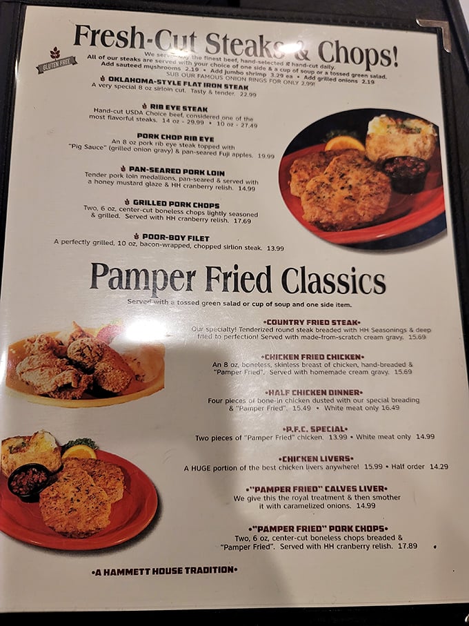 The menu reads like a love letter to comfort food. "Pamper Fried" isn't just a cooking method&mdash;it's a philosophy.