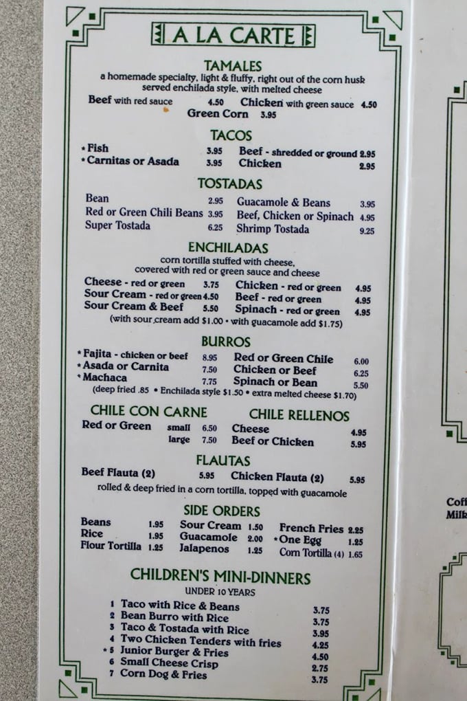 A menu that hasn't changed in decades because perfection needs no updates. Simple offerings with extraordinary execution.