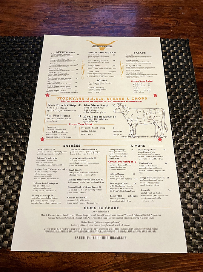 A menu that cuts to the chase&mdash;no fancy wordplay, just straightforward promises of beef excellence that will make your taste buds stand at attention.