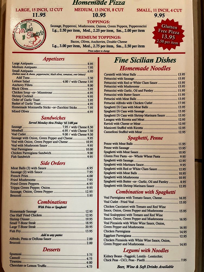 A menu that doesn't need QR codes or fancy fonts to impress. These Italian classics have been making Clevelanders happy for generations.