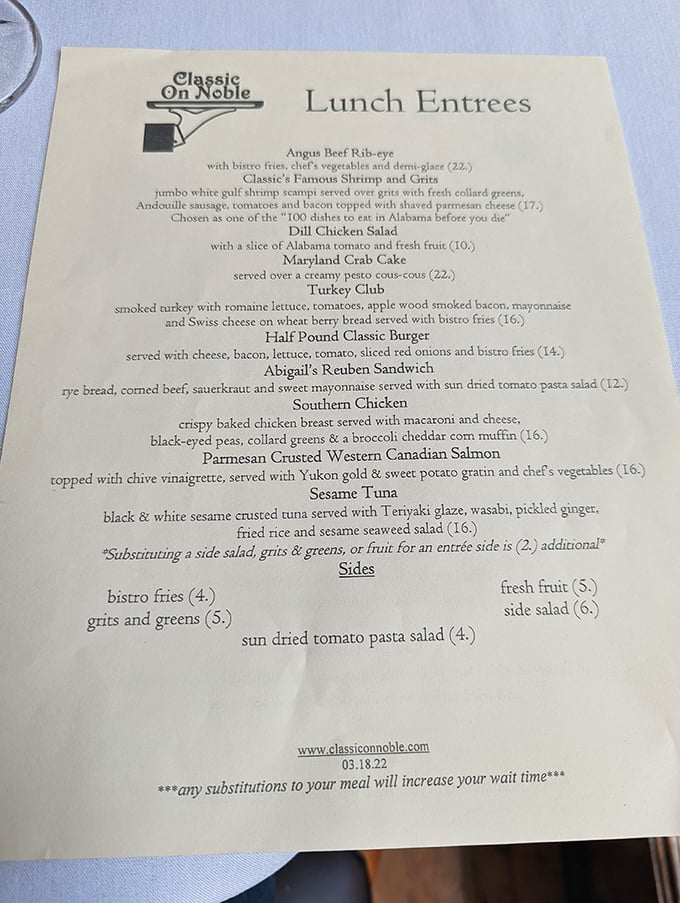 This isn't just a menu &ndash; it's a love letter to Southern cuisine where Famous Shrimp and Grits shares space with globally-inspired delights.